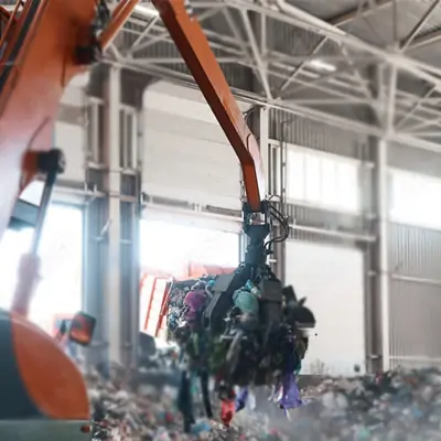 Polyp Grabs for excavator, cranes to handle scrap material